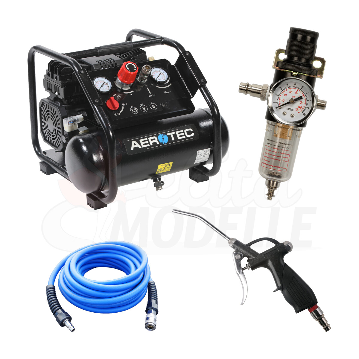 Airbrush Kolbenkompressor Tech 160-6 Silent, 25113602 - Aerotec